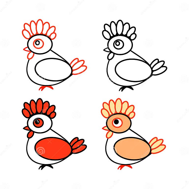 Chicken loop kit stock vector. Illustration of concept - 82240978