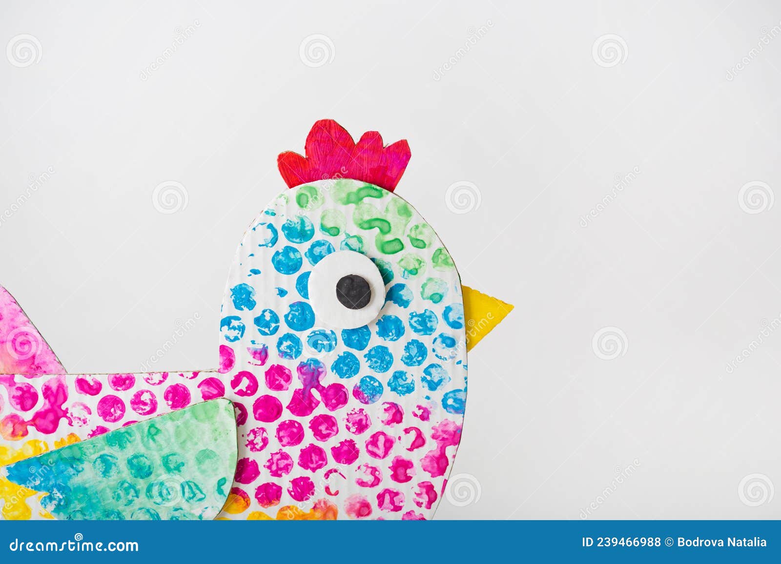 Chicken Made of Cardboard - Egg Stand. Easter Decor. Craft for Kids ...