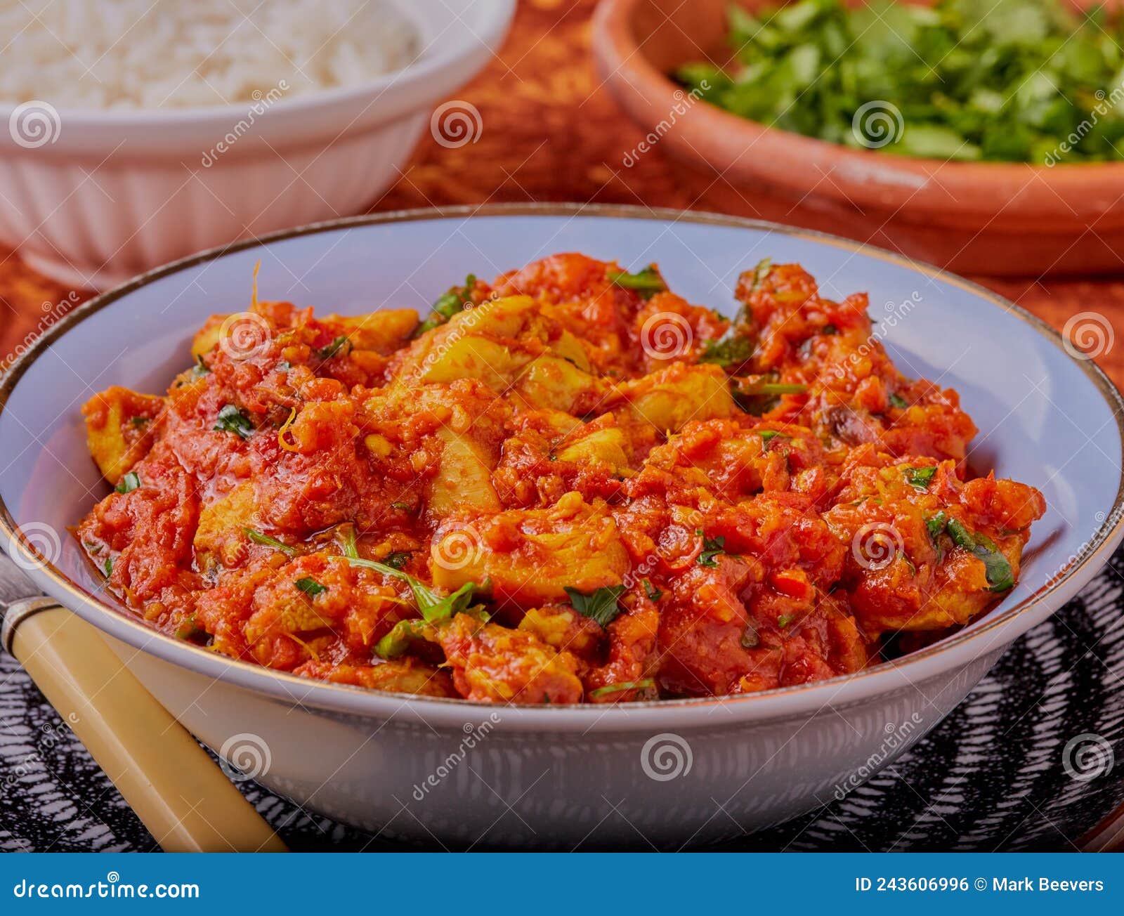 Chicken madras. stock photo. Image of cumin, popular - 243606996