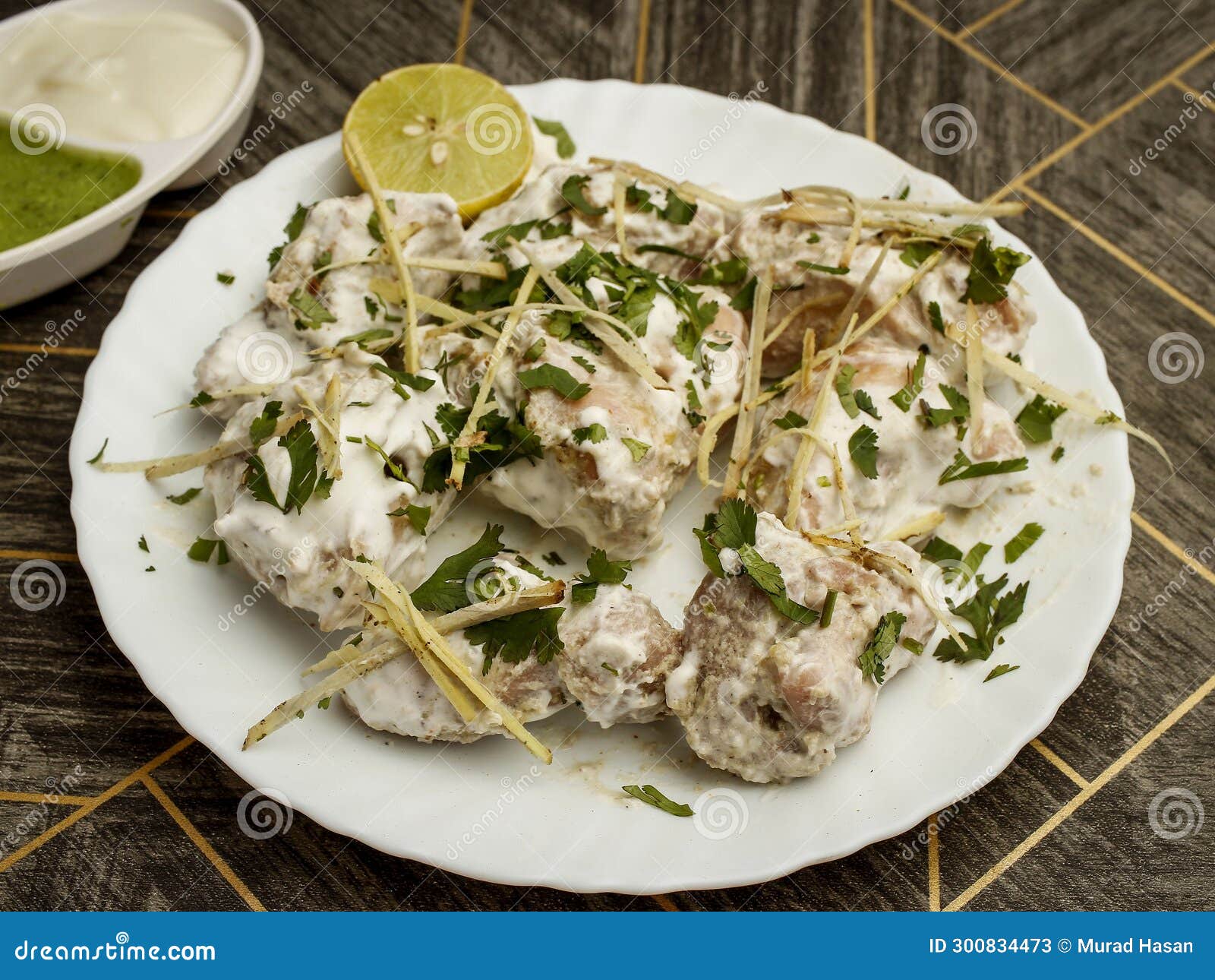 Chicken Malai Kabab Or Reshmi Kebabs. These Kebabs Are Made With Cheese ...