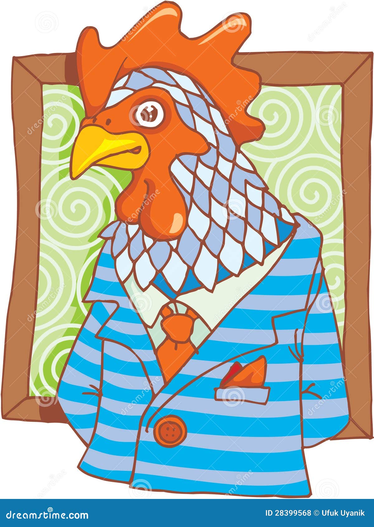 Chicken man stock illustration. Illustration of animals - 28399568