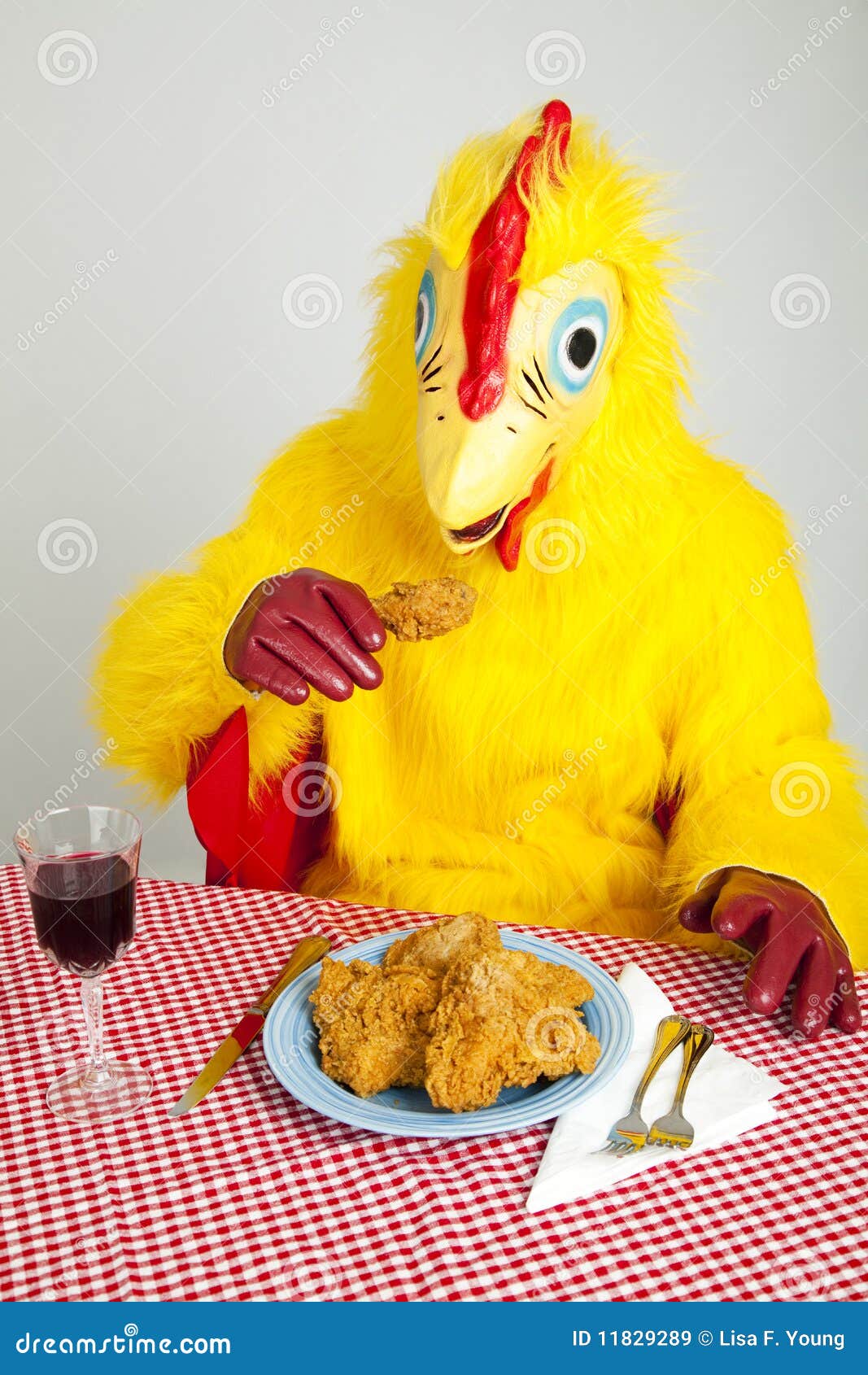 Chicken Man - Cannibalism stock image. Image of character - 11829289