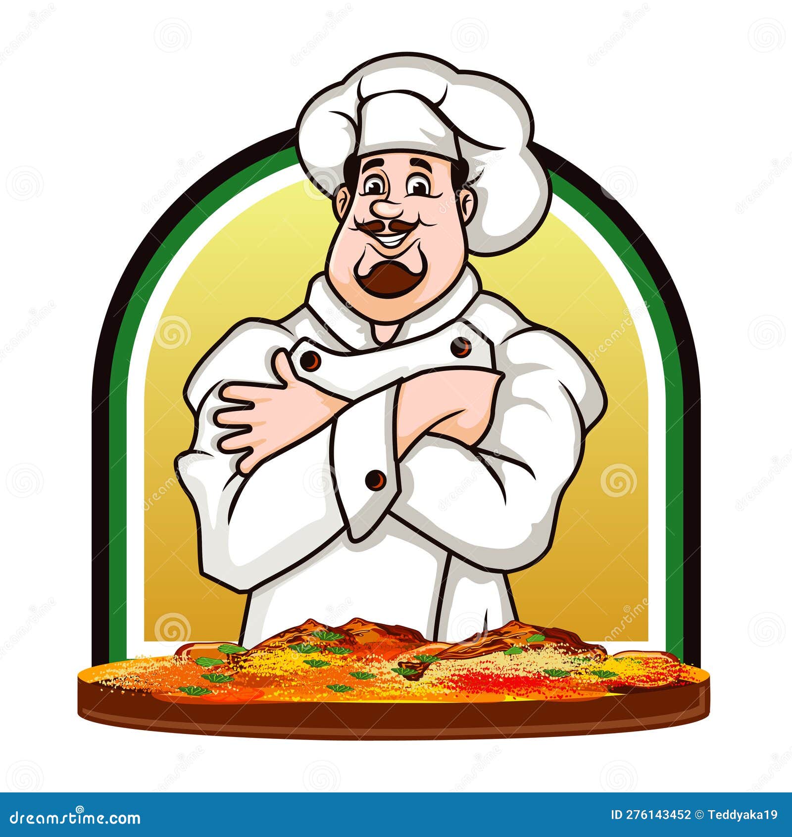 Delicious Chicken Mandi Rice Stock Vector - Illustration of rice, white ...