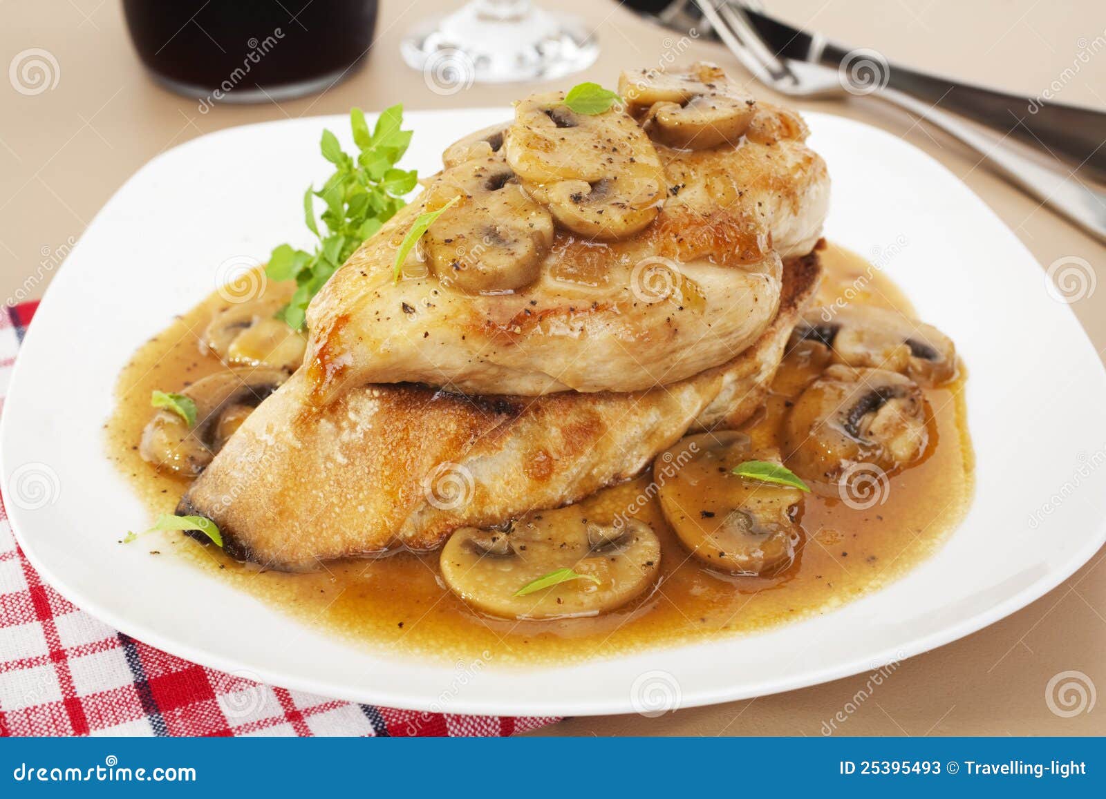 Chicken Marsala Italian Food Stock Image - Image of horizontal, food ...