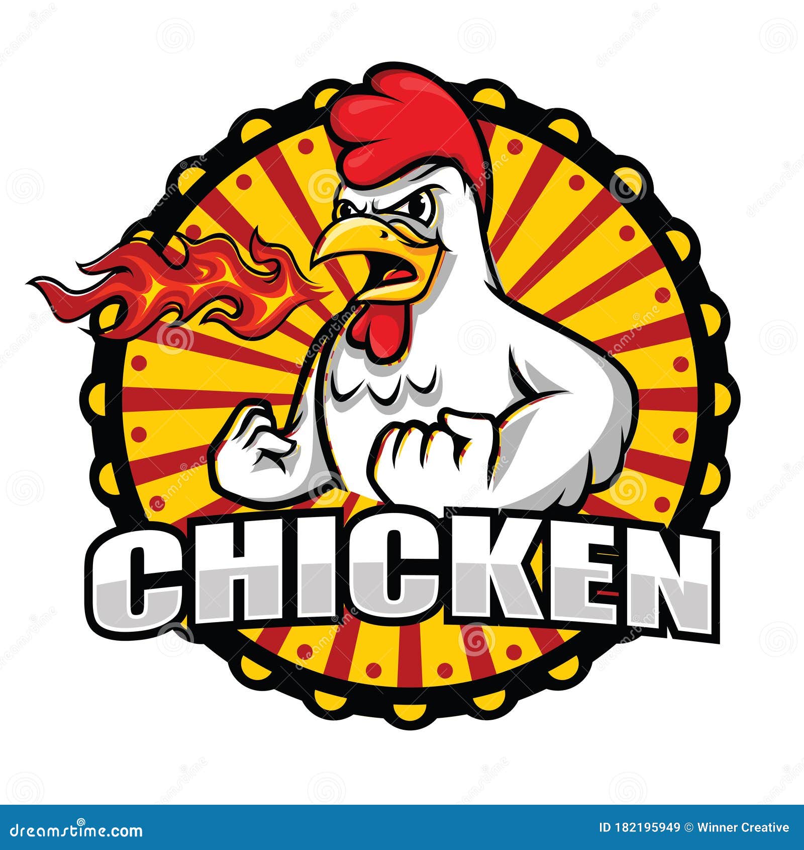 Chicken Mascot Logo Inspiration Vector Stock Vector - Illustration of ...