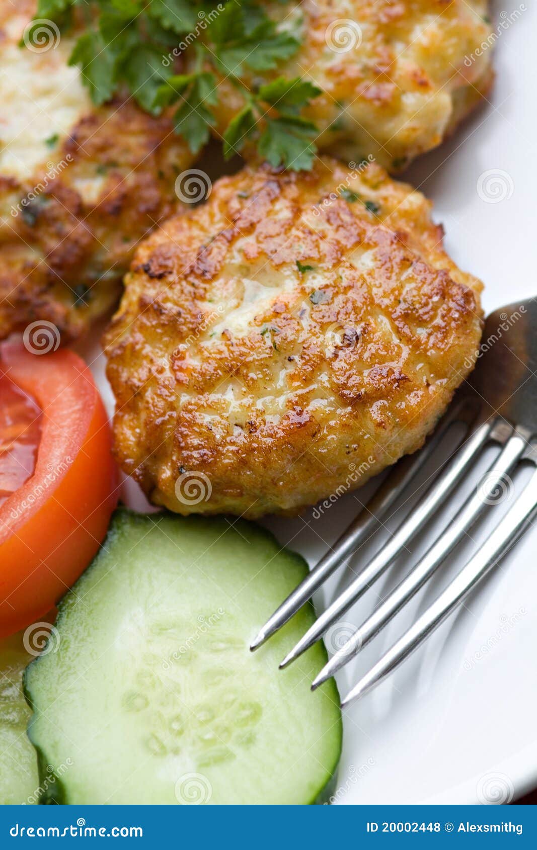 Chicken meat cutlets stock photo. Image of eatables, dinner - 20002448