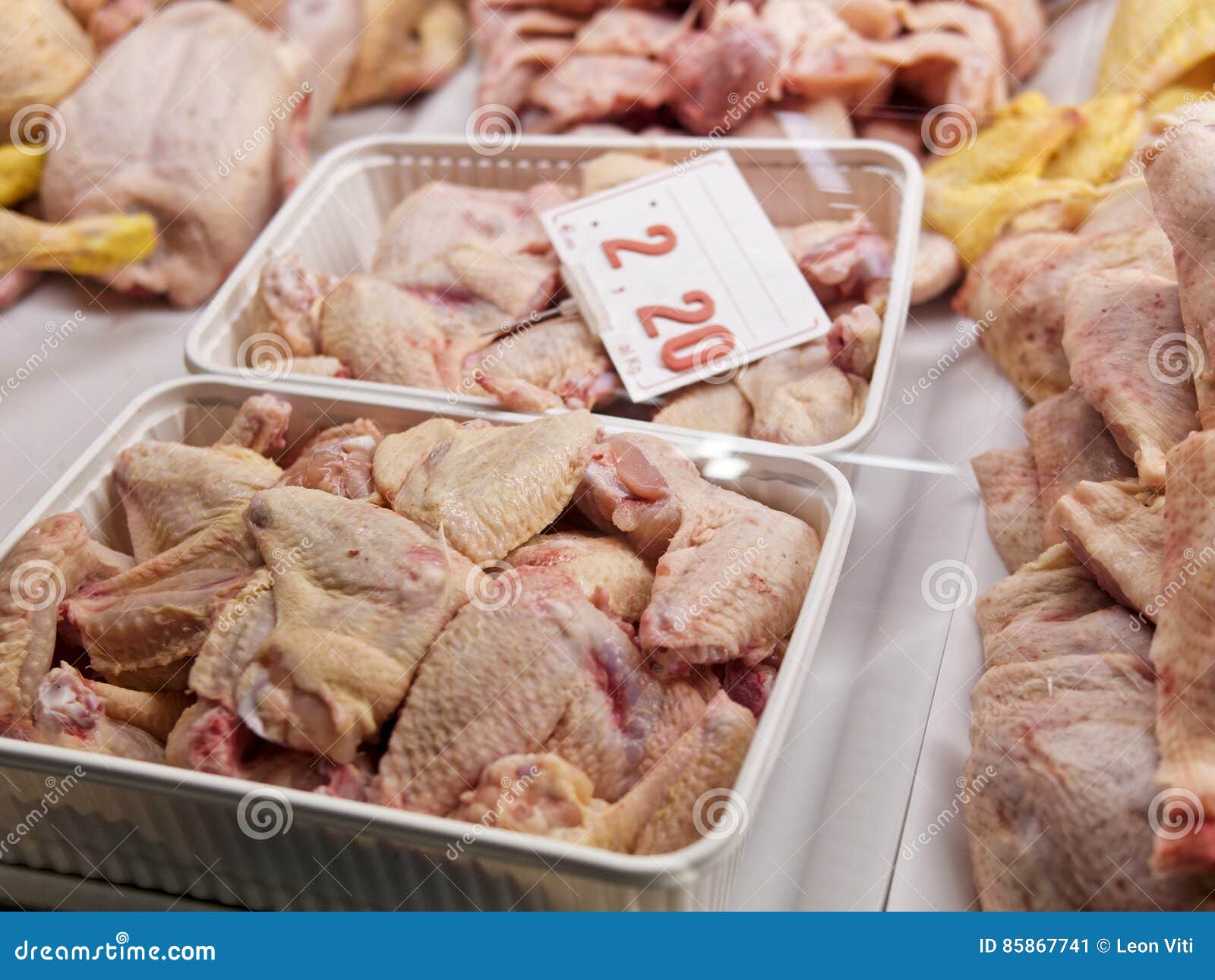 Chicken meat at market stock image. Image of healthy - 85867741