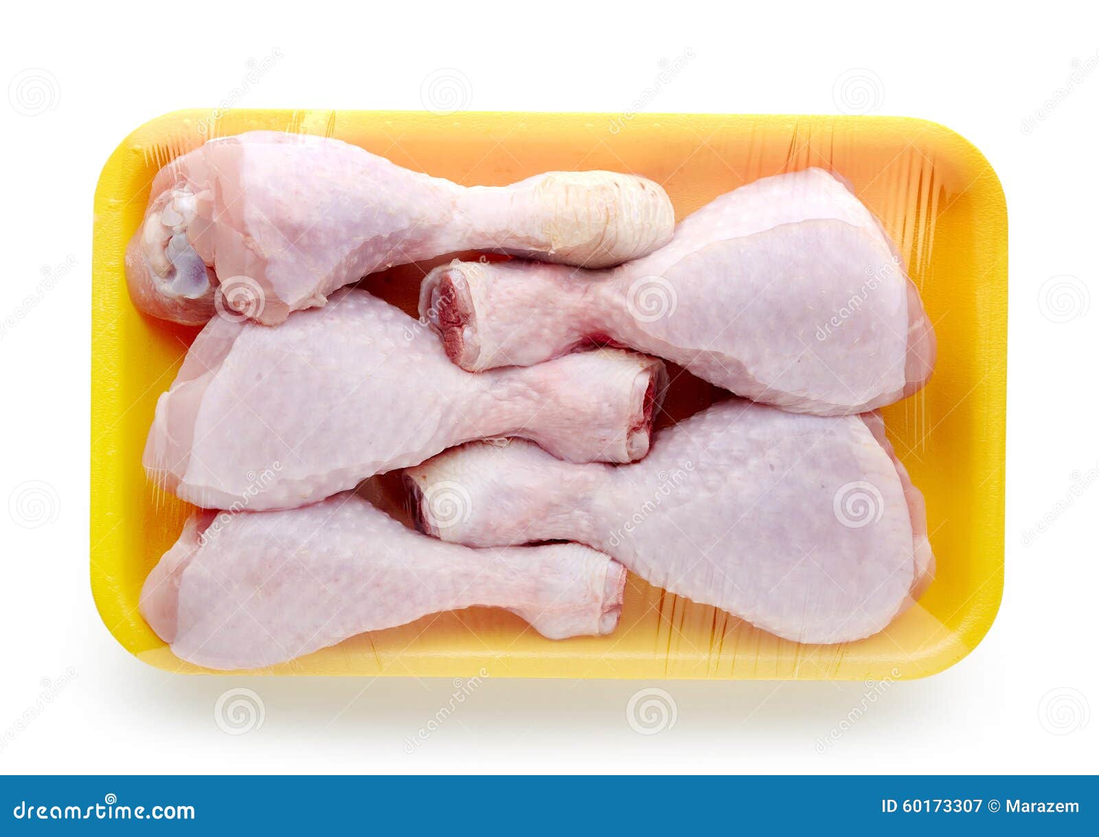 Chicken Meat Package on White Background Stock Image - Image of ...