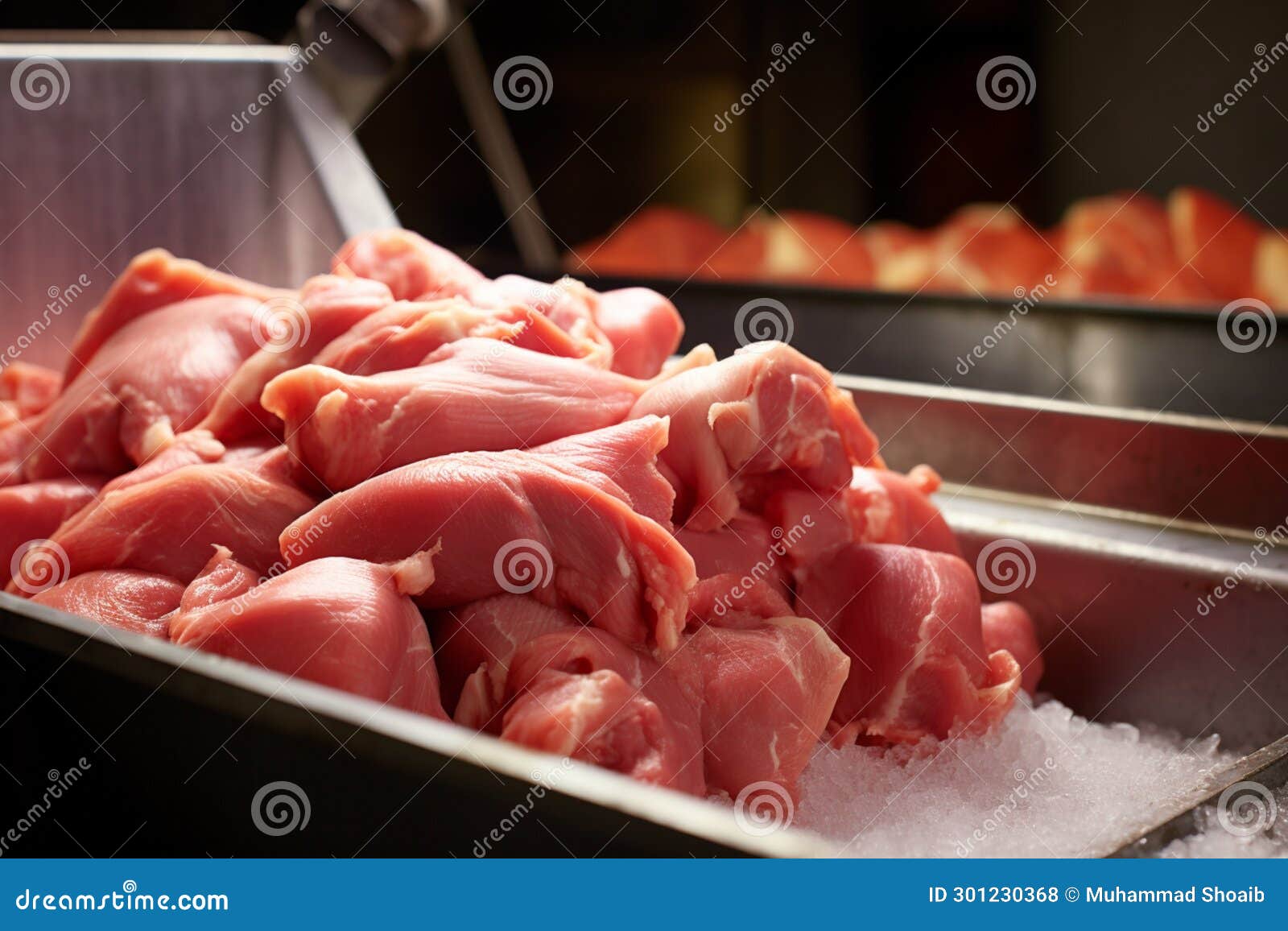 Chicken Meat Production Process from Farm To Processing Stock ...