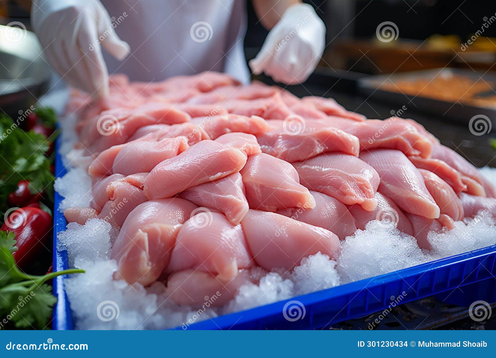 Chicken Meat Production Process from Farm To Processing Stock ...