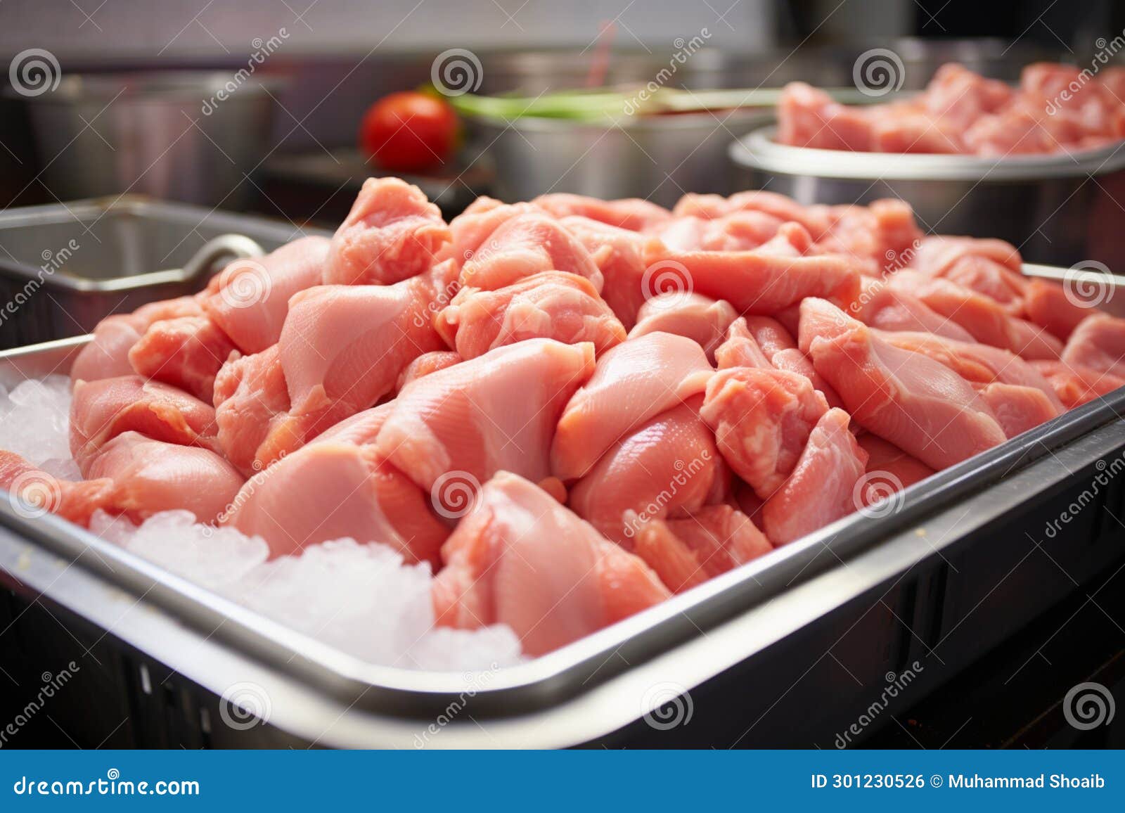 Chicken Meat Production Process from Farm To Processing Stock ...
