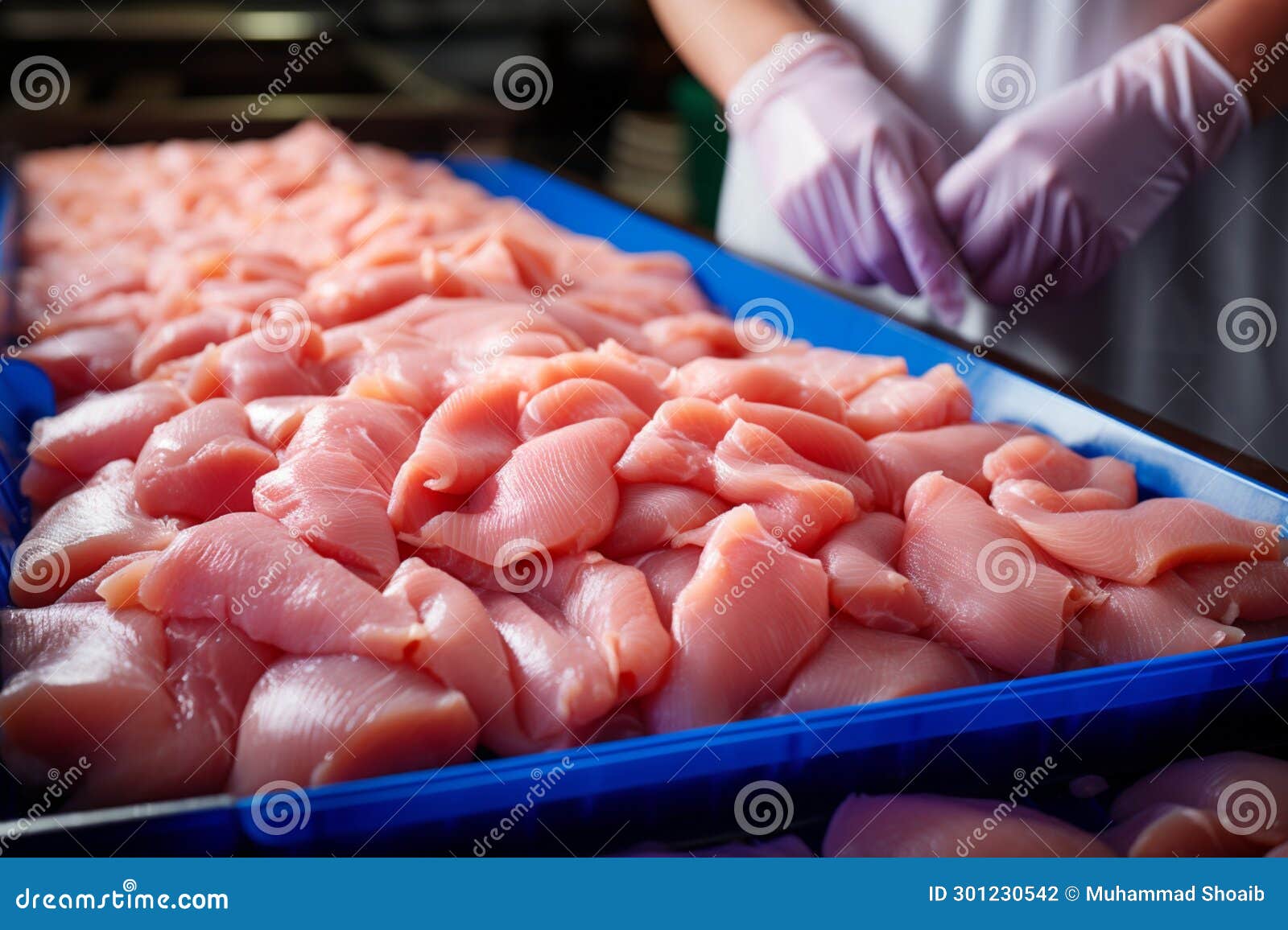 Chicken Meat Production Process from Farm To Processing Stock ...