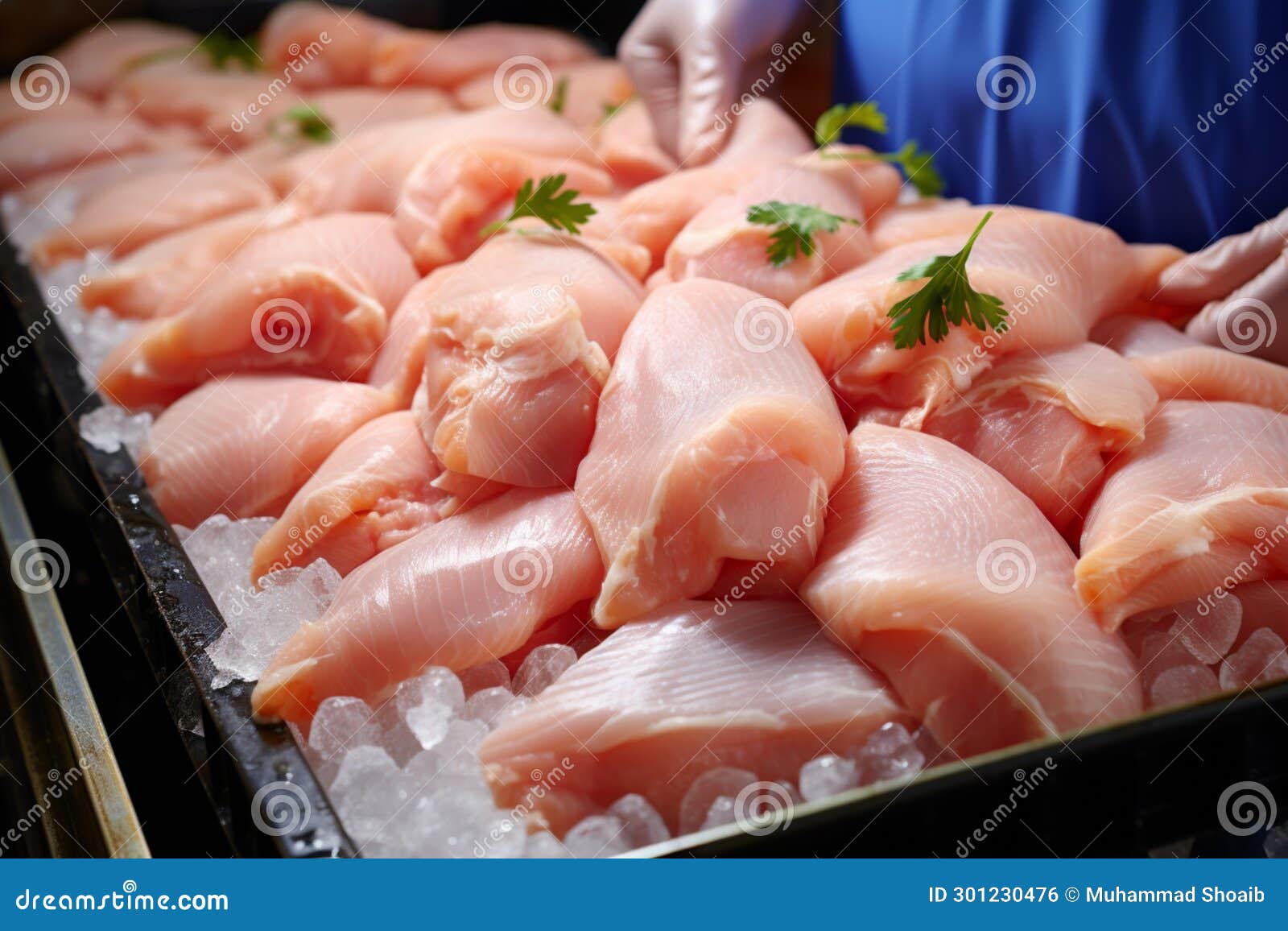 Chicken Meat Production Process from Farm To Processing Stock ...