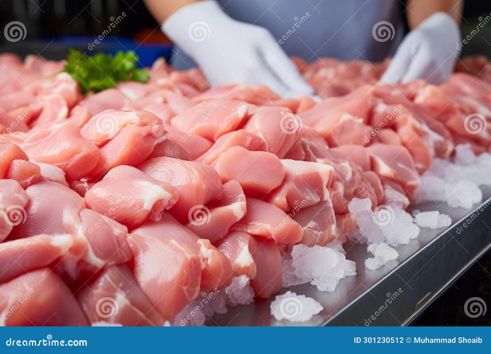 Chicken Meat Production Process from Farm To Processing Stock ...