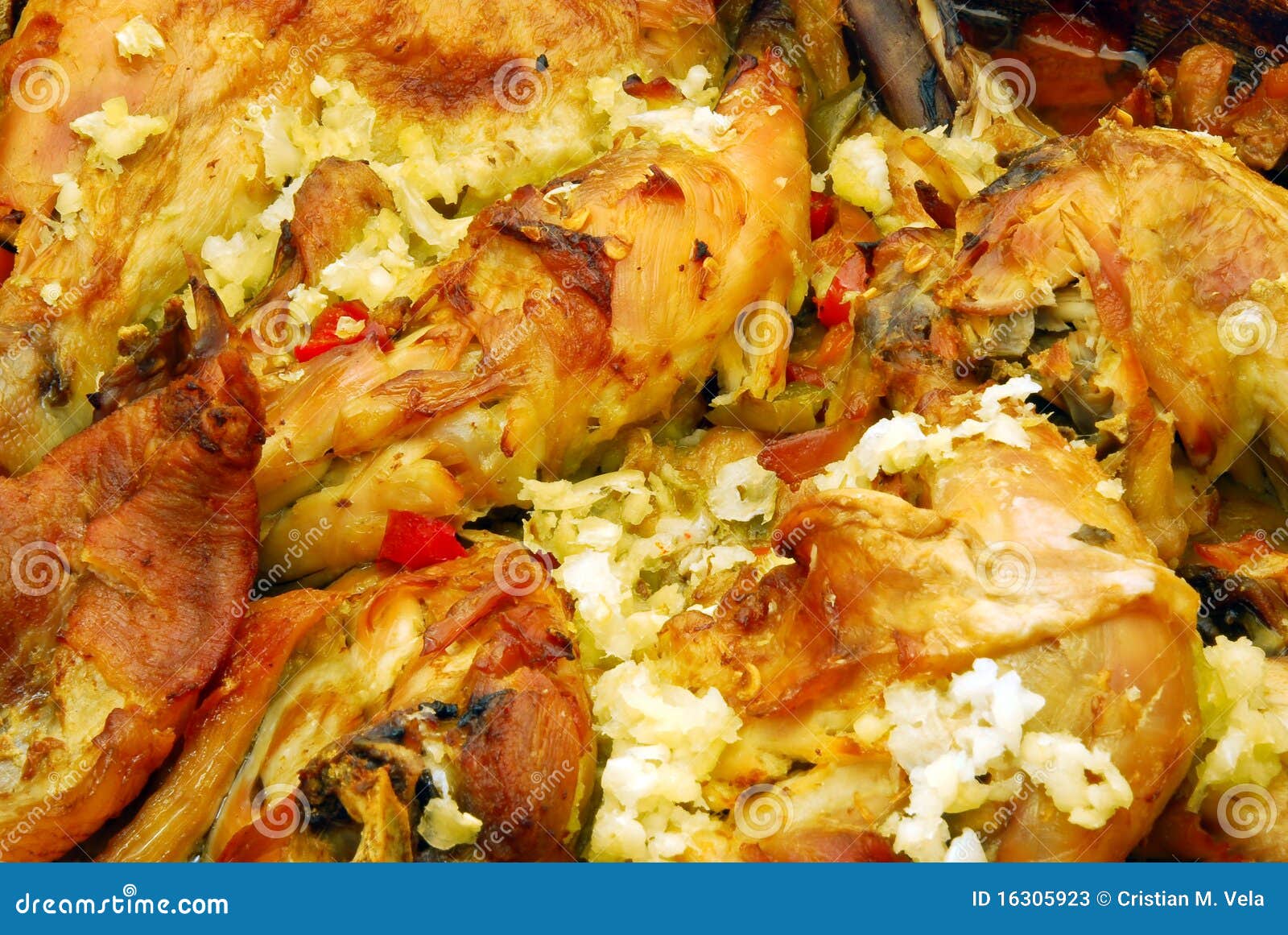 Chicken meat stew stock image. Image of roasted, detail - 16305923