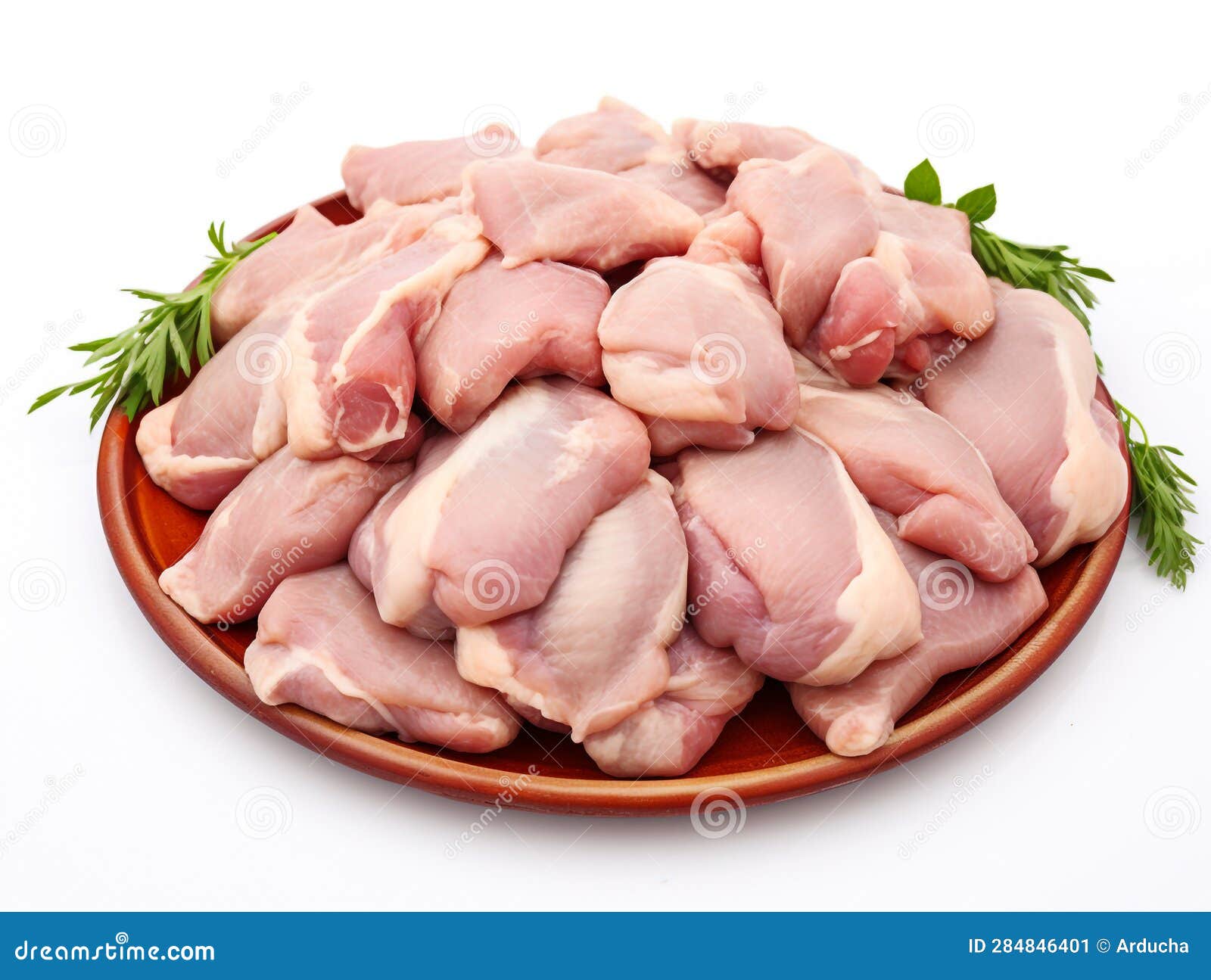 Chicken Meat White Background High Detail Images Stock Illustration ...