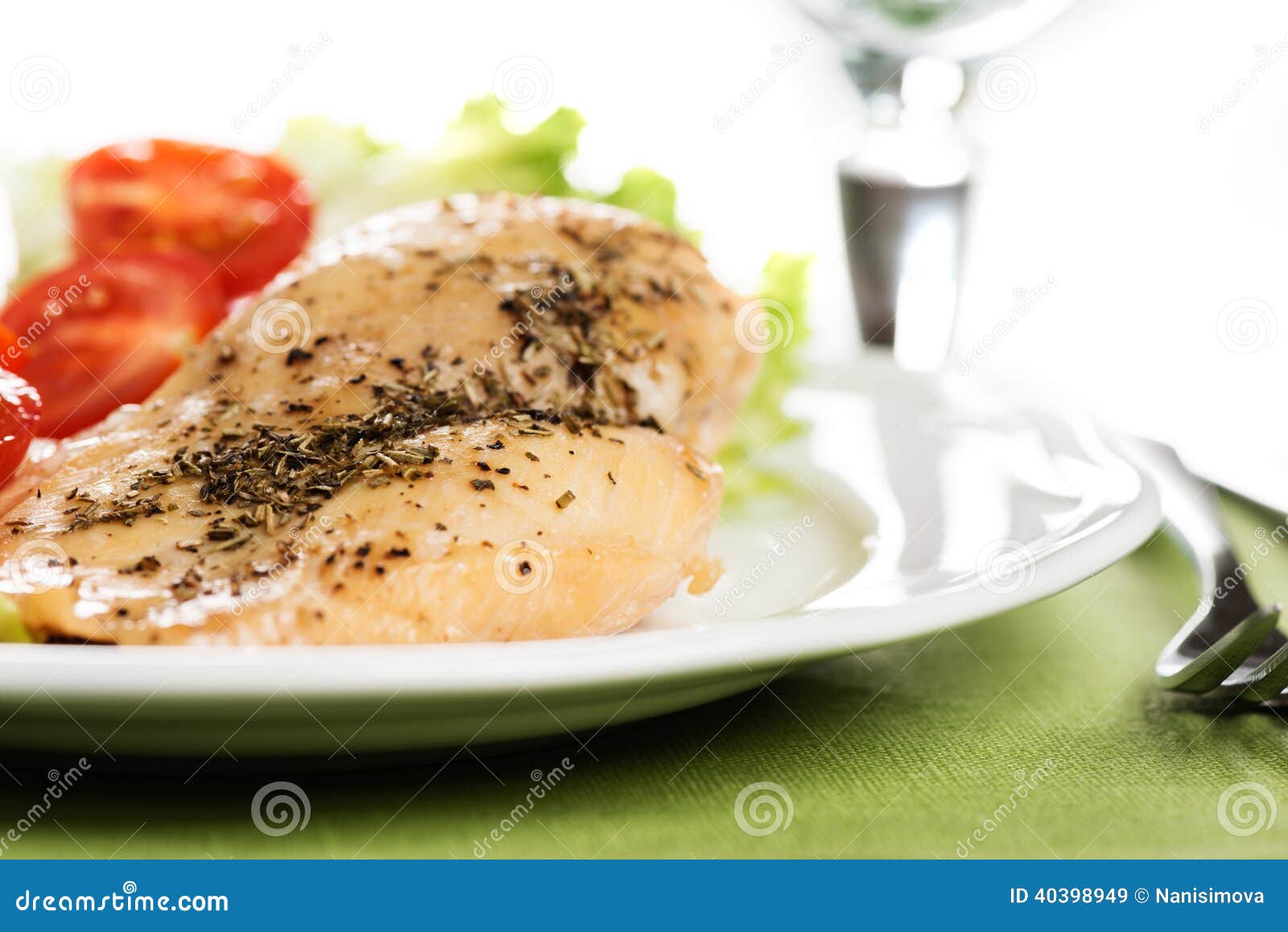 Chicken meet on plate stock image. Image of appetizer - 40398949