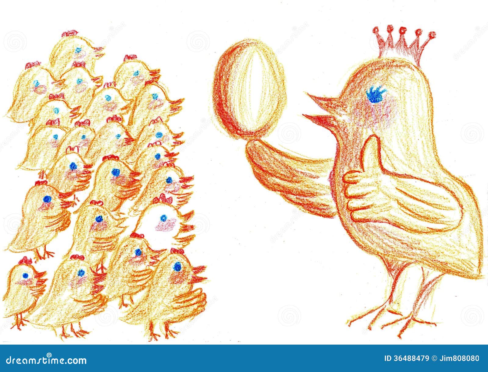 Chicken Meeting Illustration Stock Illustration - Illustration of ...