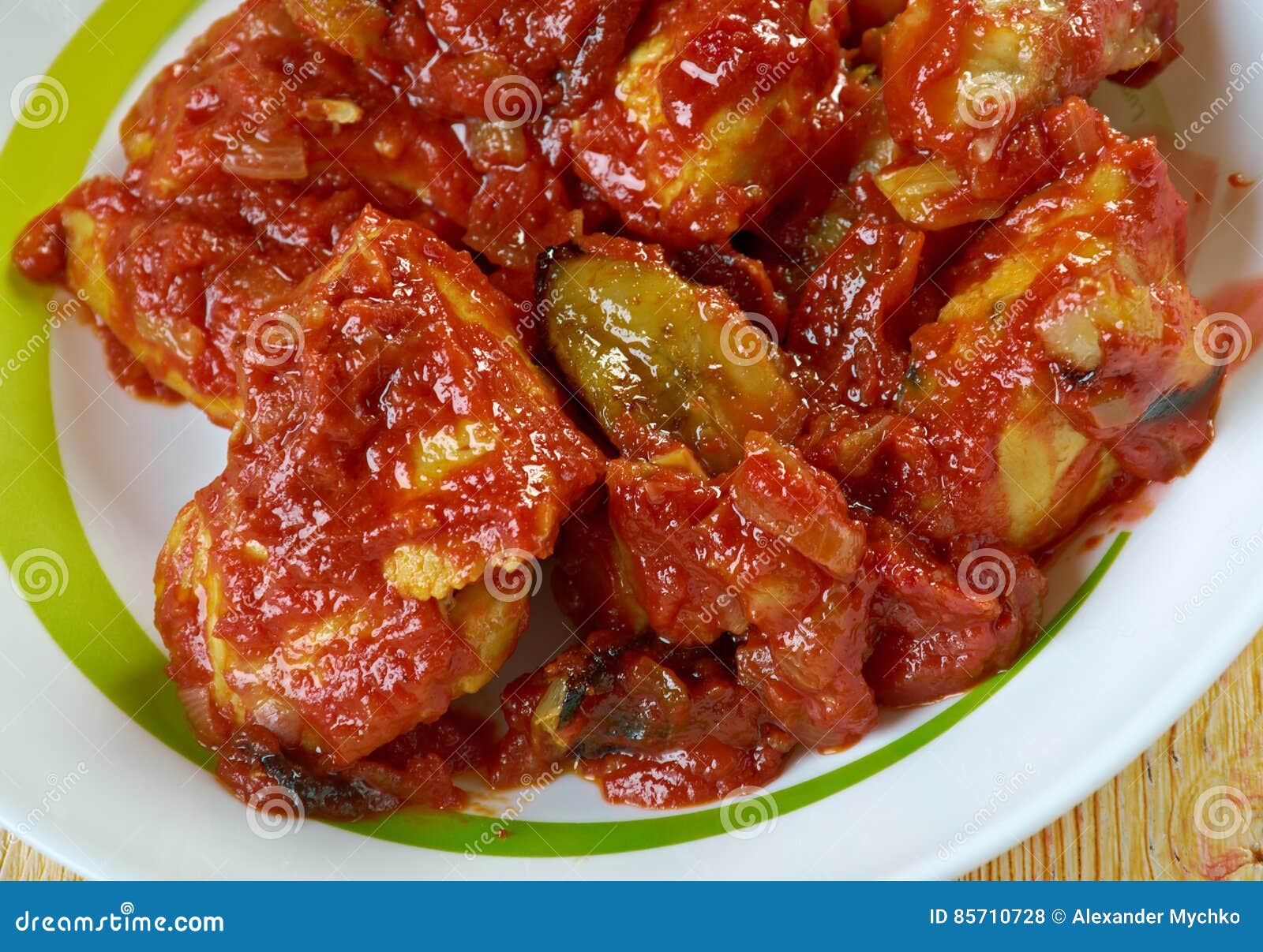 Chicken Moambe stock photo. Image of meal, curry, africa - 85710728