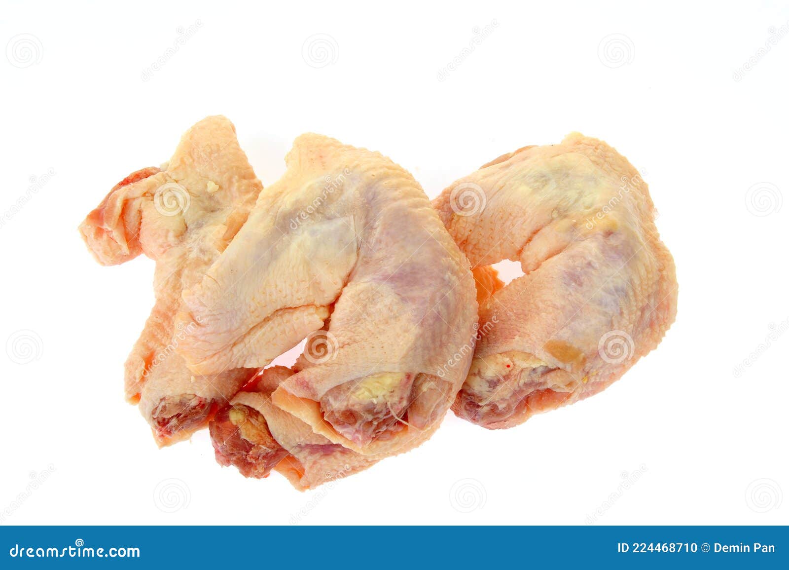 Chicken Neck on White Background Stock Photo - Image of breast, meat ...