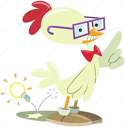 Chicken nerd stock vector. Illustration of food, animals - 25944166