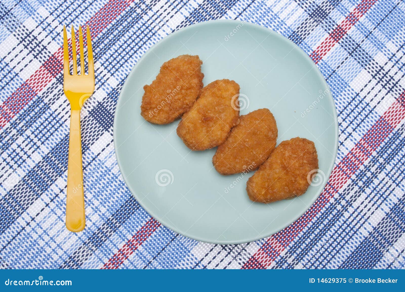 Chicken Nugget Snack stock image. Image of blue, lunch - 14629375