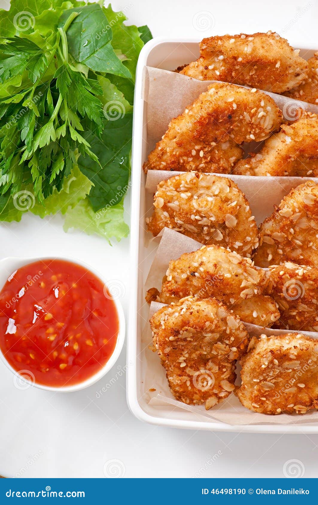 Chicken nuggets stock photo. Image of fastfood, appetizers - 46498190