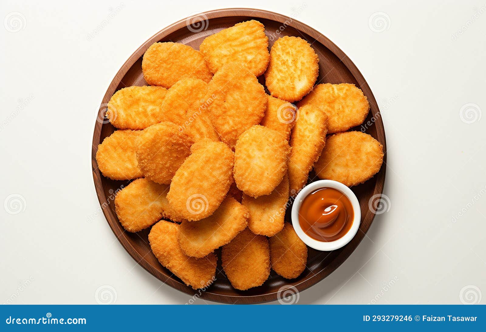 Chicken Nuggets on the White Background -Generative Ai Stock Photo ...