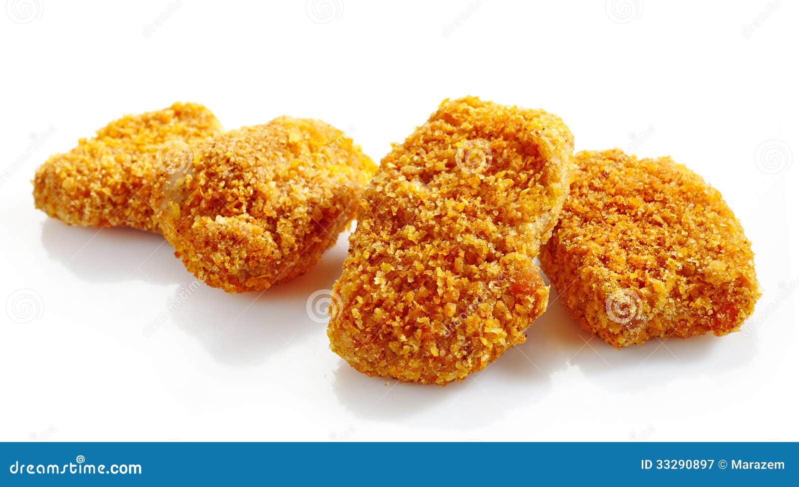 Chicken nuggets stock image. Image of baked, dinner, gold - 33290897