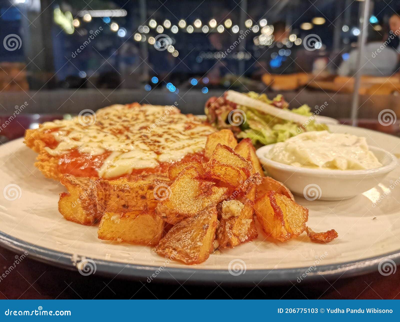 Chicken Param Cheese stock image. Image of chicken, cheese - 206775103