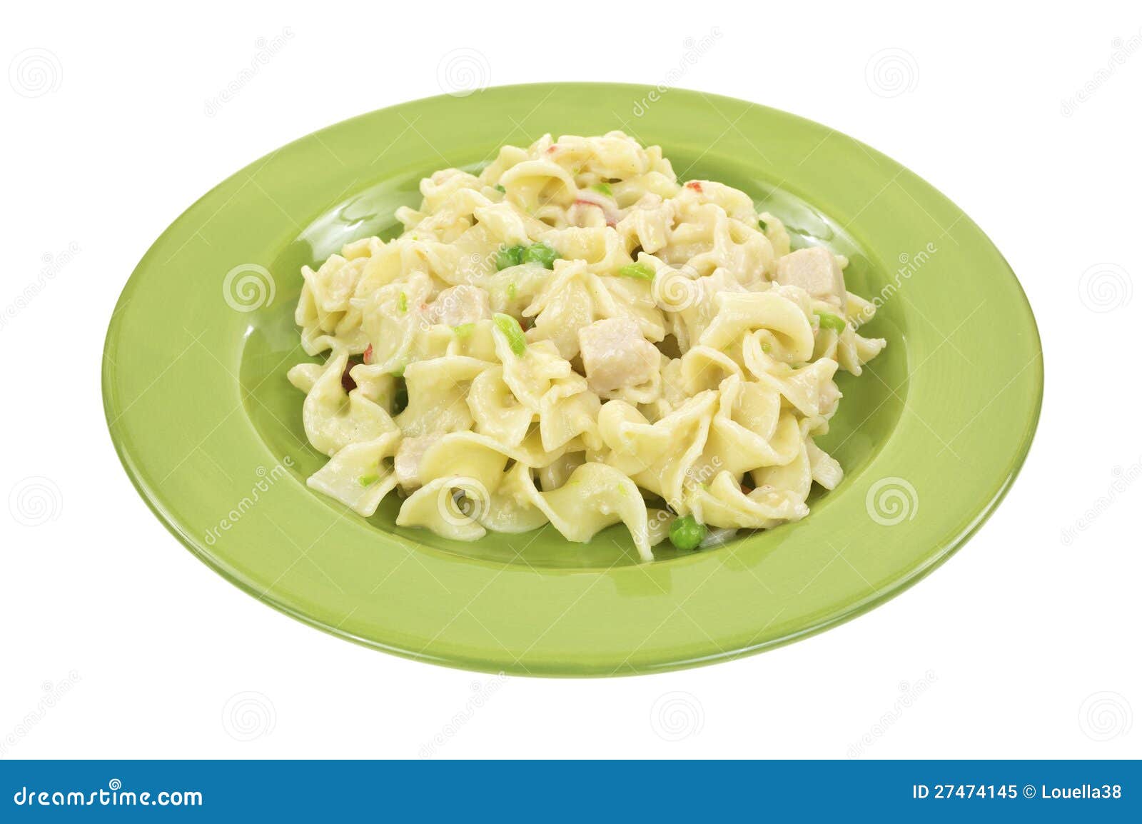 Chicken Pasta Green Dish stock image. Image of pasta - 27474145