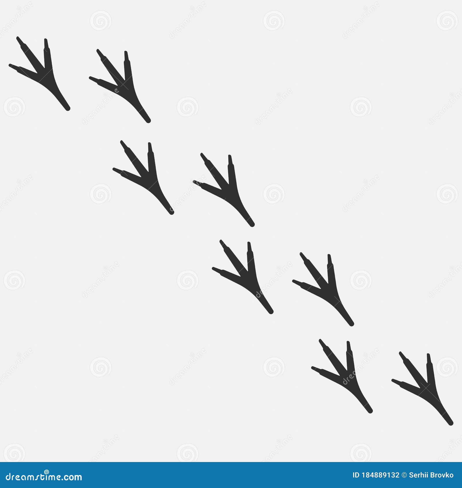 Chicken Paw Icon Isolated on White Background. Vector Illustration ...