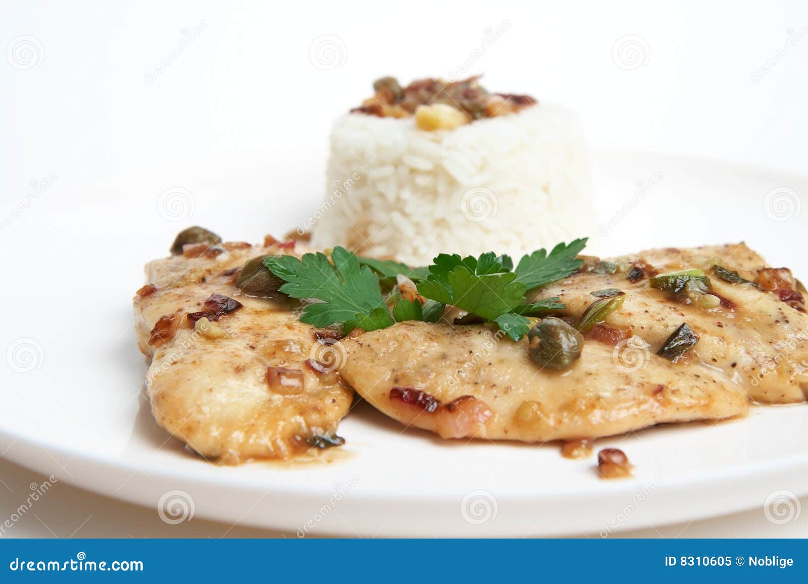 Chicken picatta stock image. Image of national, lunch - 8310605