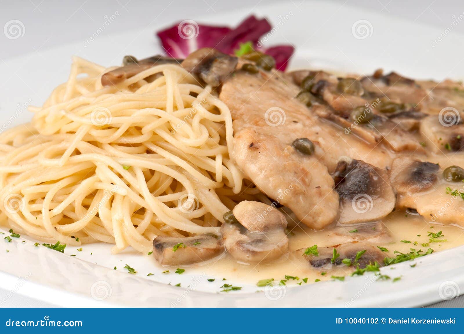 Chicken picatta closeup stock photo. Image of cooked - 10040102
