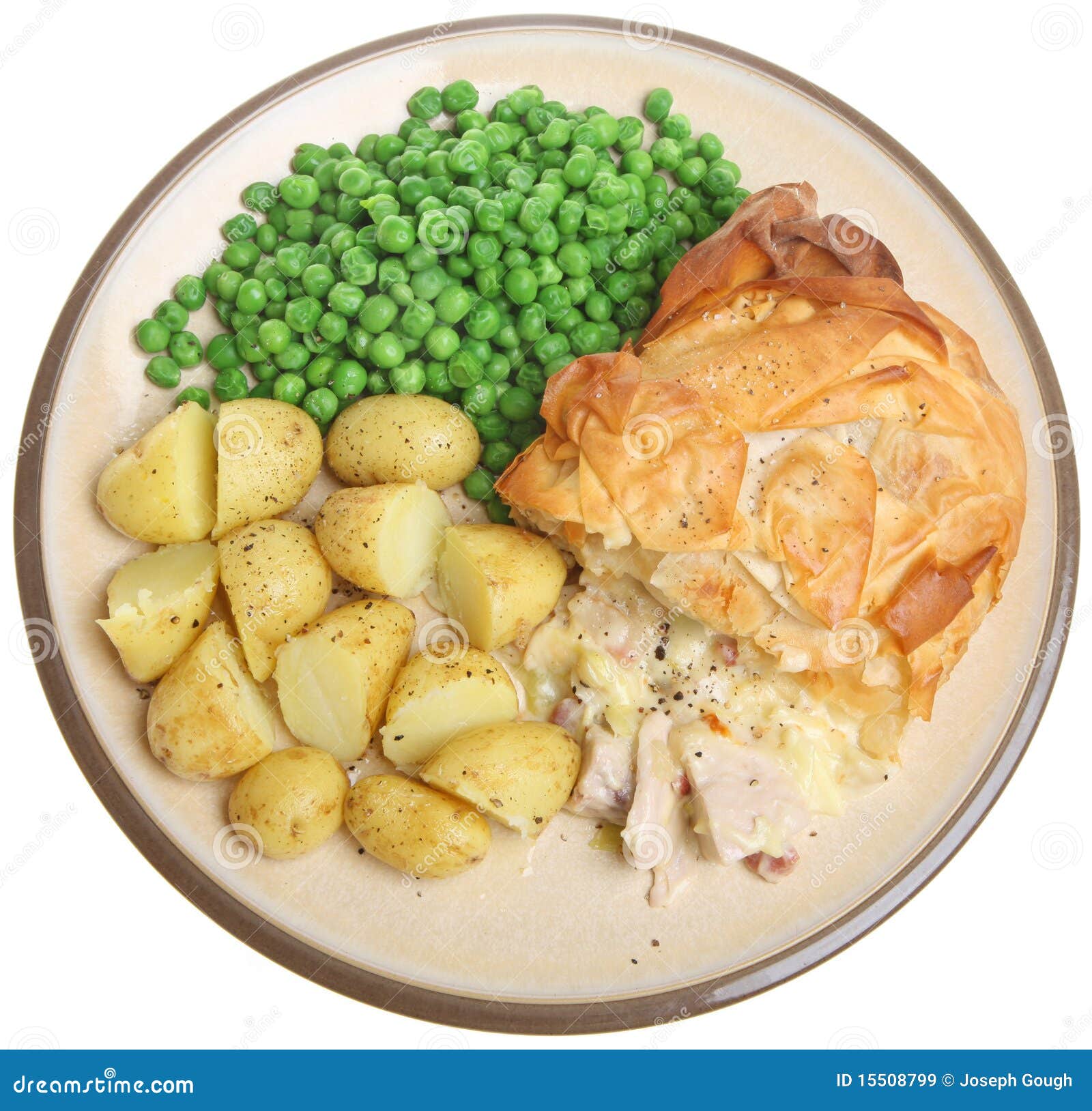 Chicken Pie & New Potatoes Royalty Free Stock Images - Image: 15508799