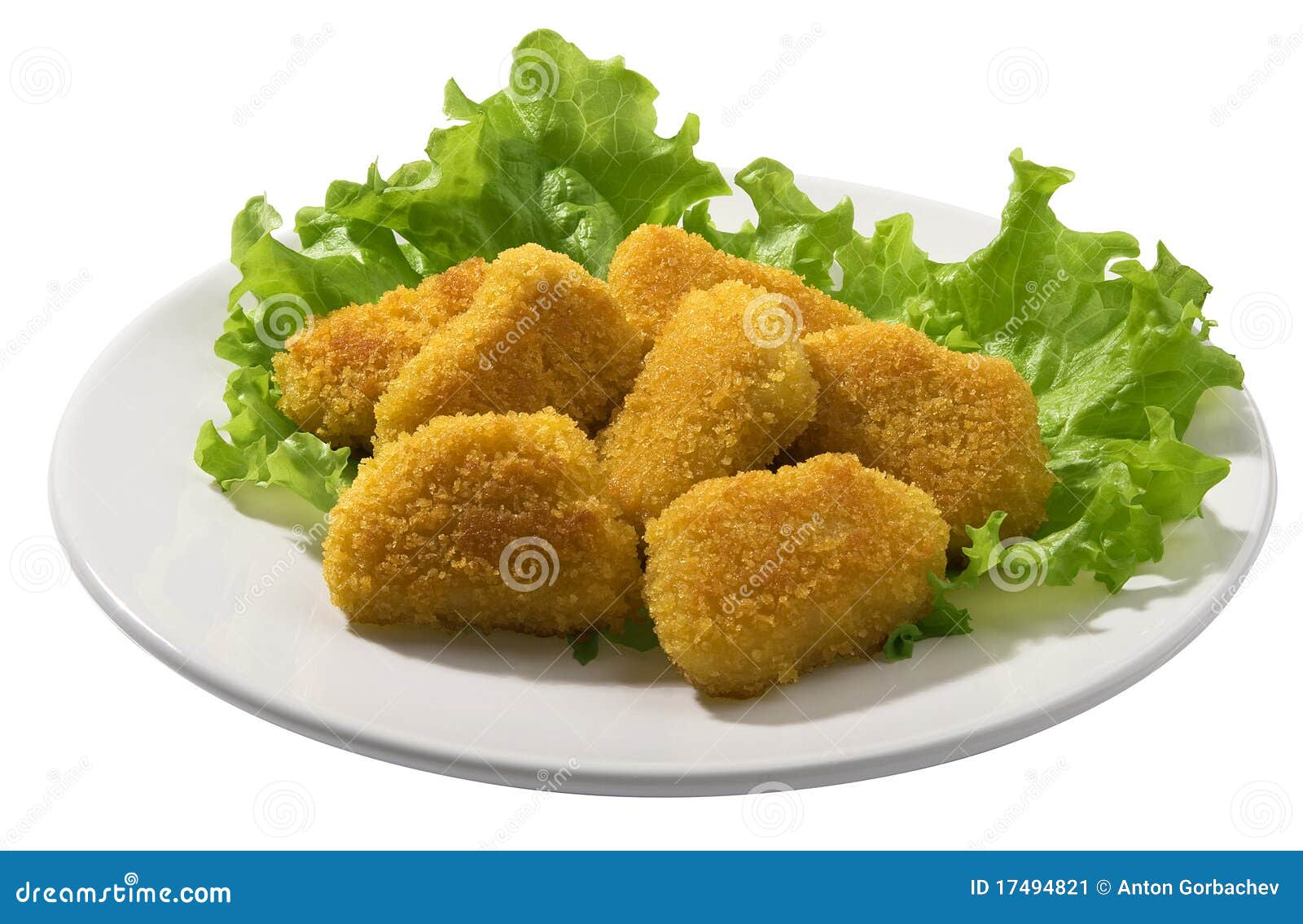 Chicken pieces stock image. Image of nuggets, dinner - 17494821