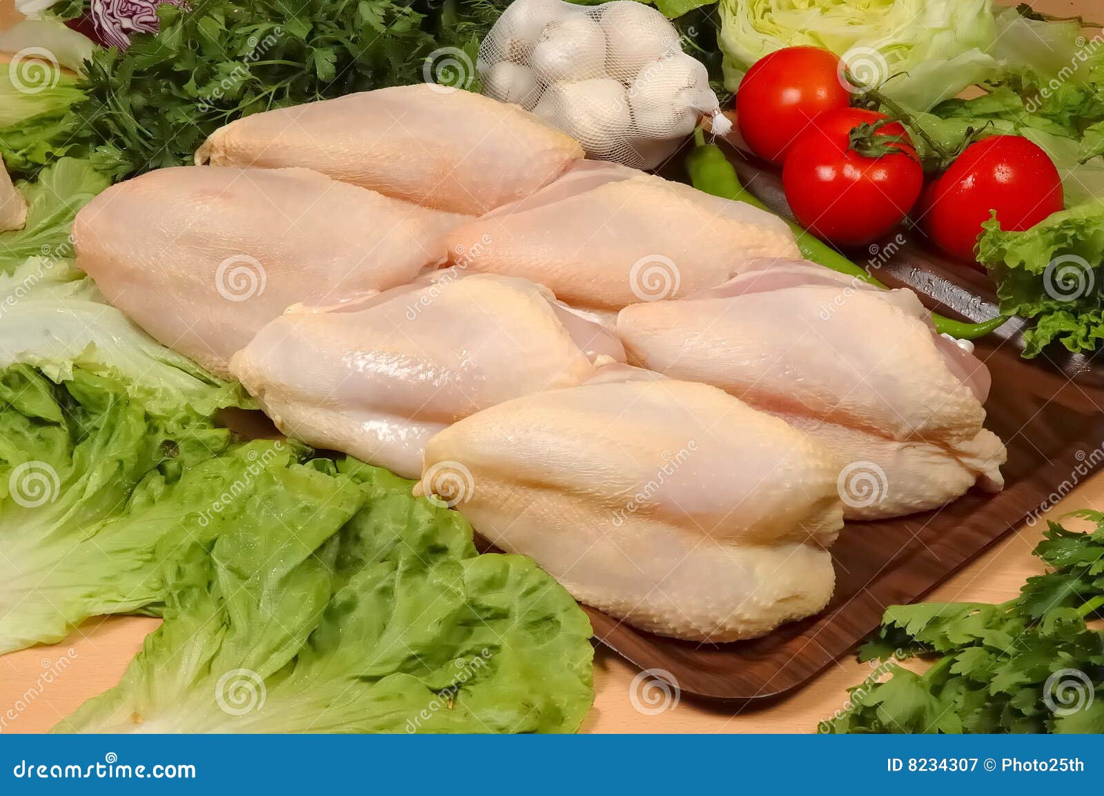 Chicken pieces stock image. Image of food, market, chicken - 8234307