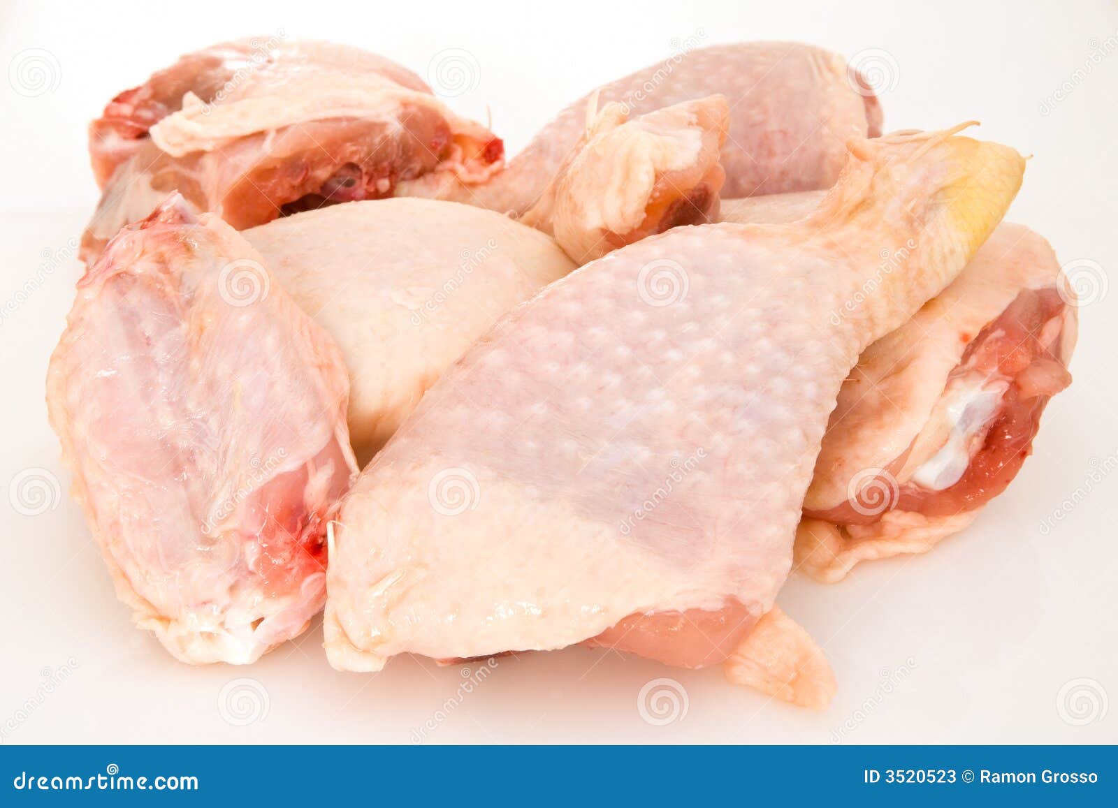 Chicken pieces series stock image. Image of detail, poultry - 3520523