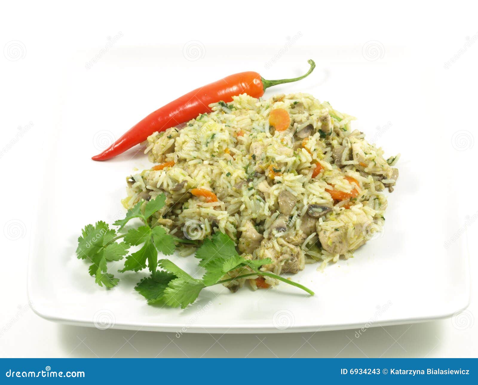 Chicken Pilaf. stock image. Image of carrots, restaurant - 6934243