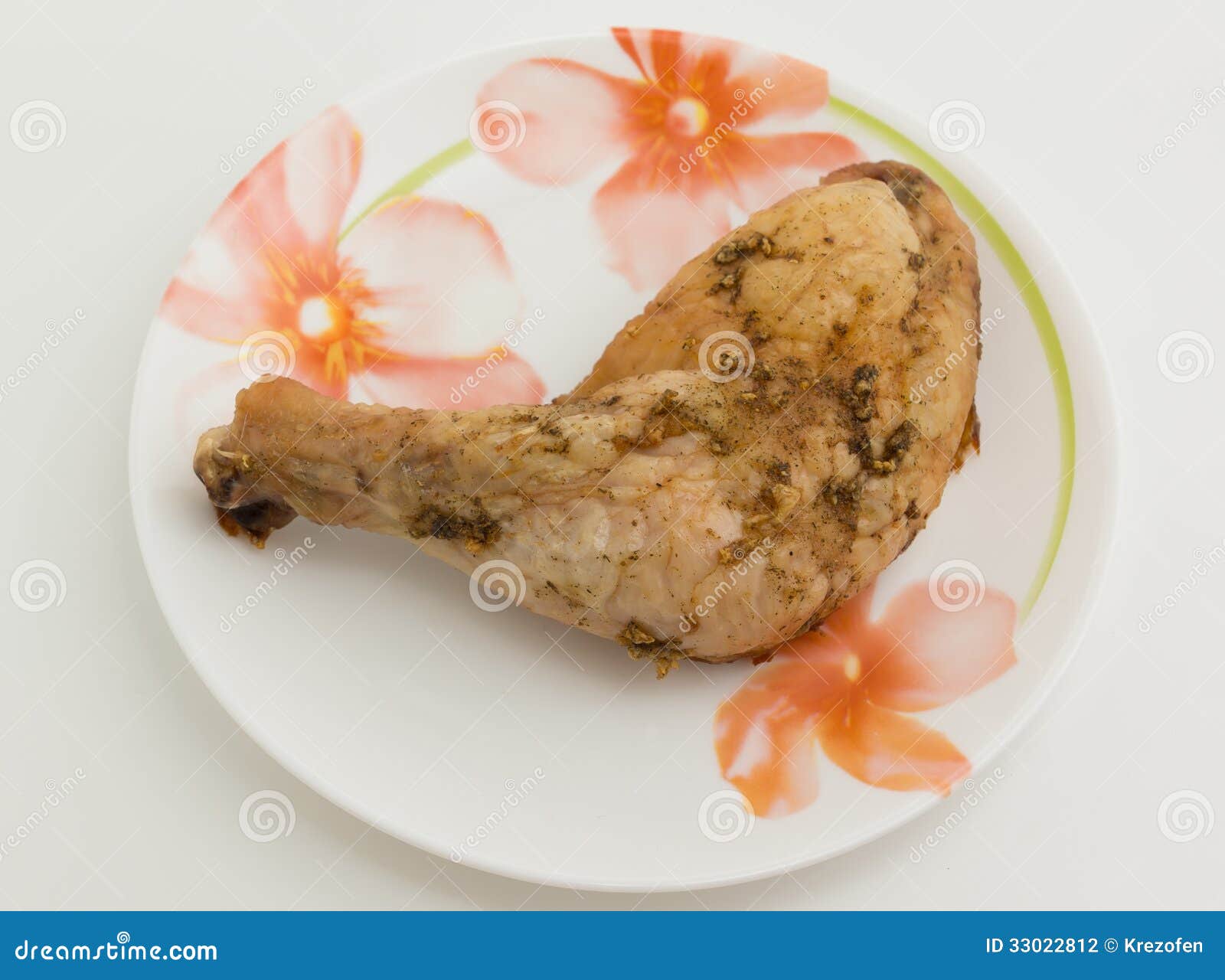 Chicken on plate stock photo. Image of cooked, restaurant - 33022812