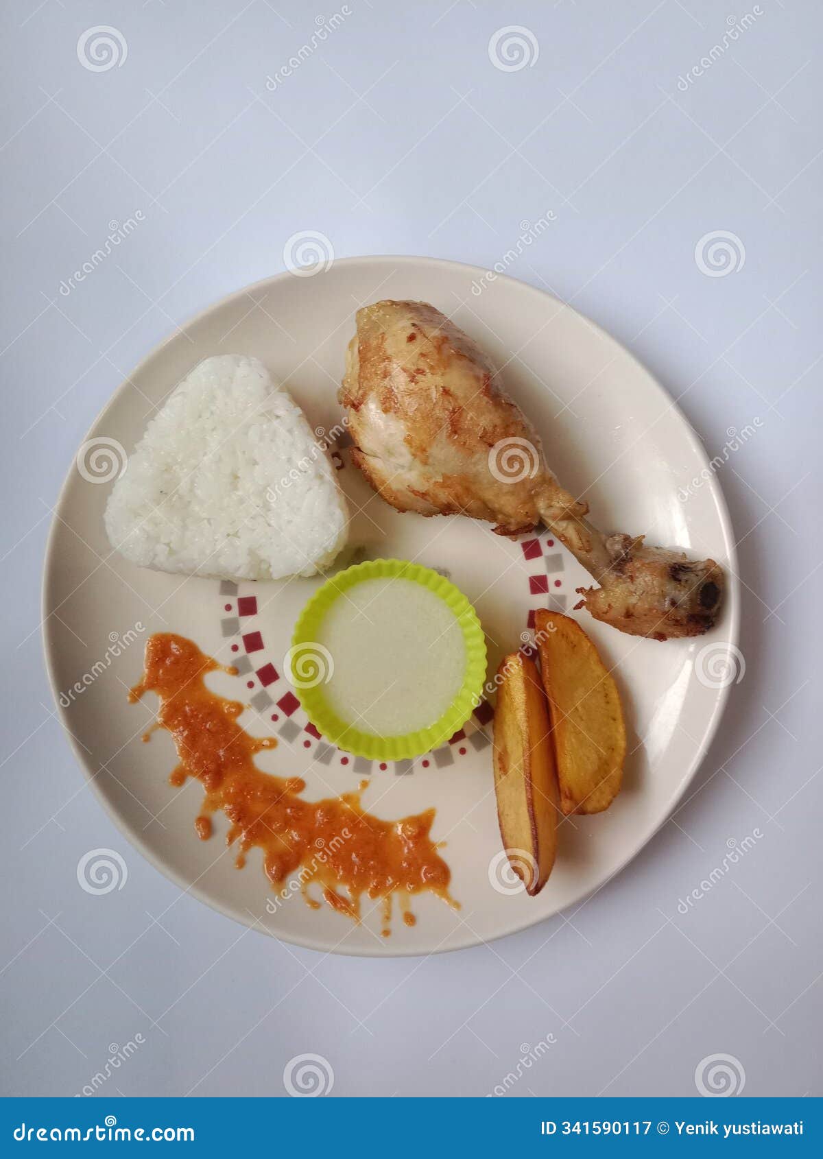 Chicken pop favourite rice stock image. Image of favourite - 341590117