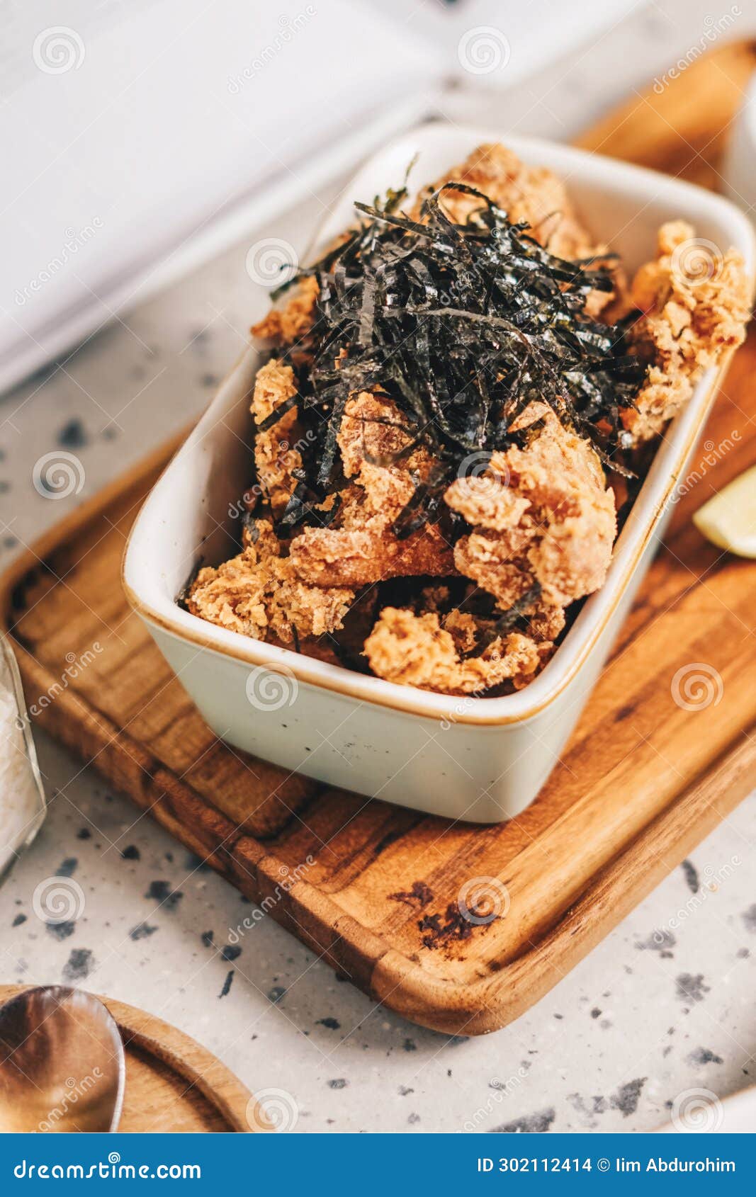 Chicken Pops with Orange and Chia Seed Dip Stock Photo - Image of ...