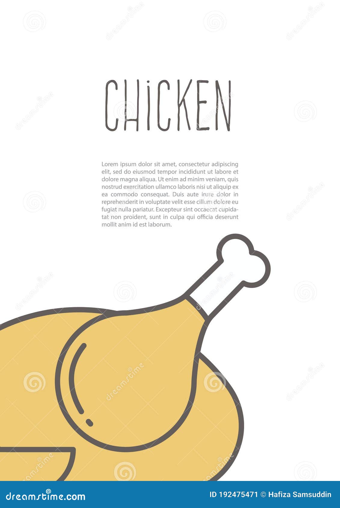 Chicken Poster, Label Design Farm Template Cartoon Vector ...