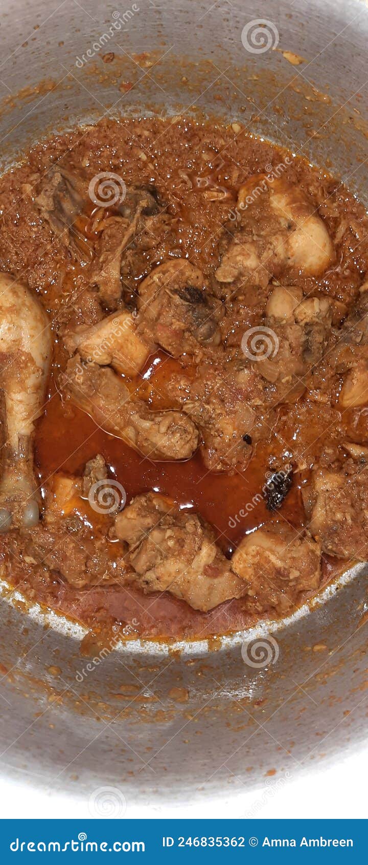 A Chicken Qorma a Traditional Pakistani Taste Stock Photo - Image of ...