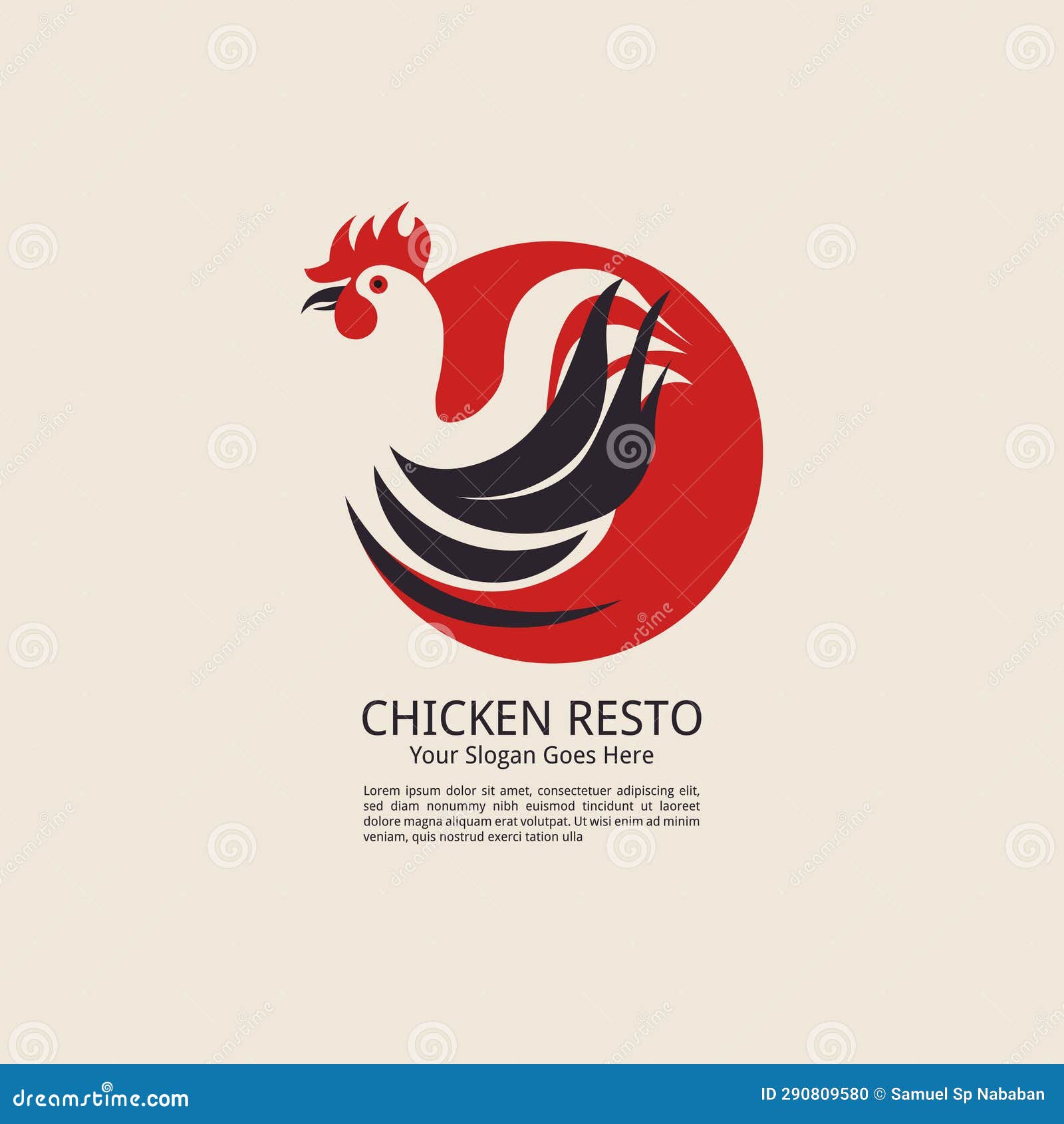 Chicken Logo for Food Resto Vector Design Stock Illustration ...