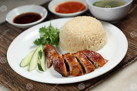 Chicken Rice stock image. Image of healthy, asian, vegetable - 11878597