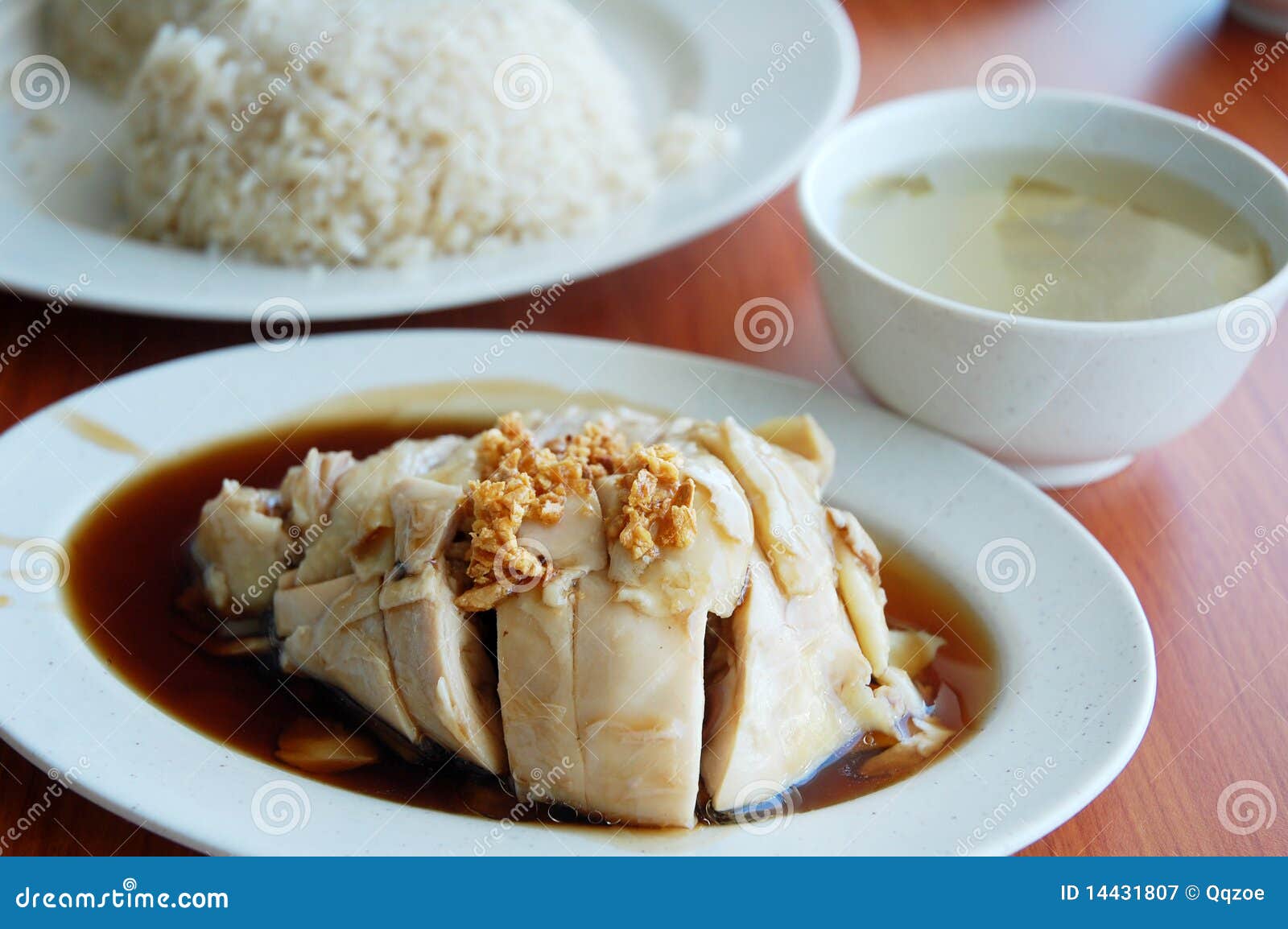 Chicken rice stock image. Image of soup, chicken, table - 14431807