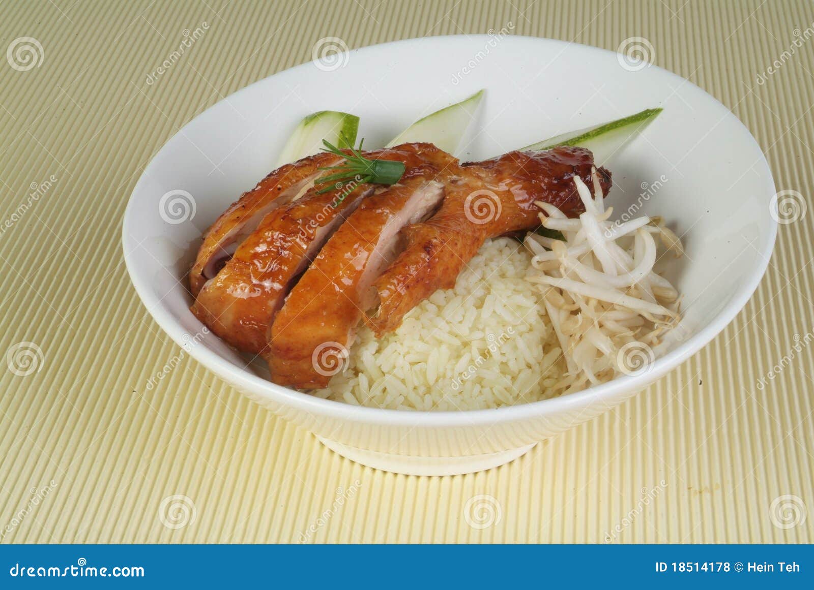 Chicken rice stock photo. Image of cuisine, dinner, east - 18514178