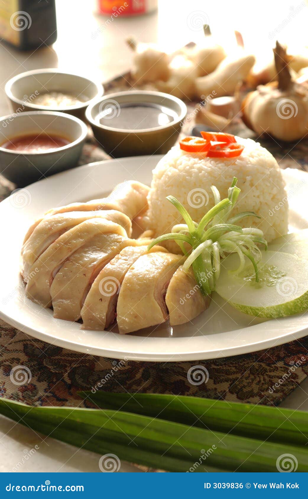 Chicken rice stock photo. Image of rice, malaysian, chinese - 3039836