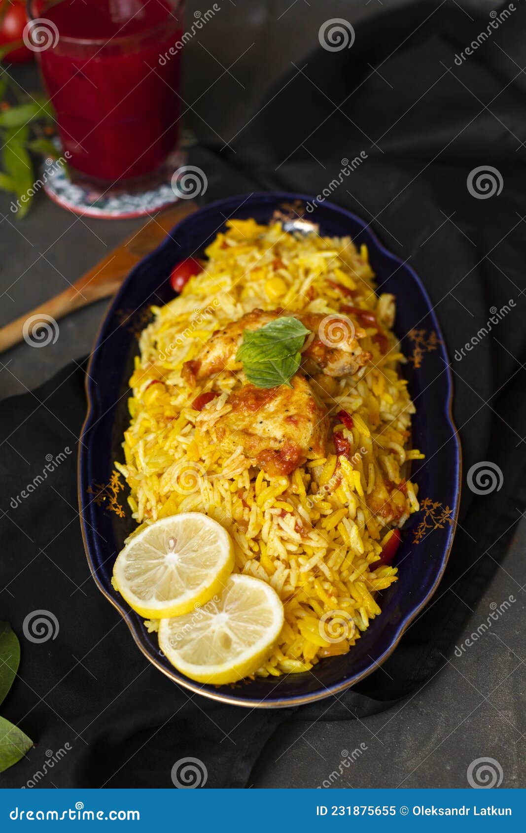 Chicken Rice Cooked Indian Style. High Quality Photo Stock Image ...